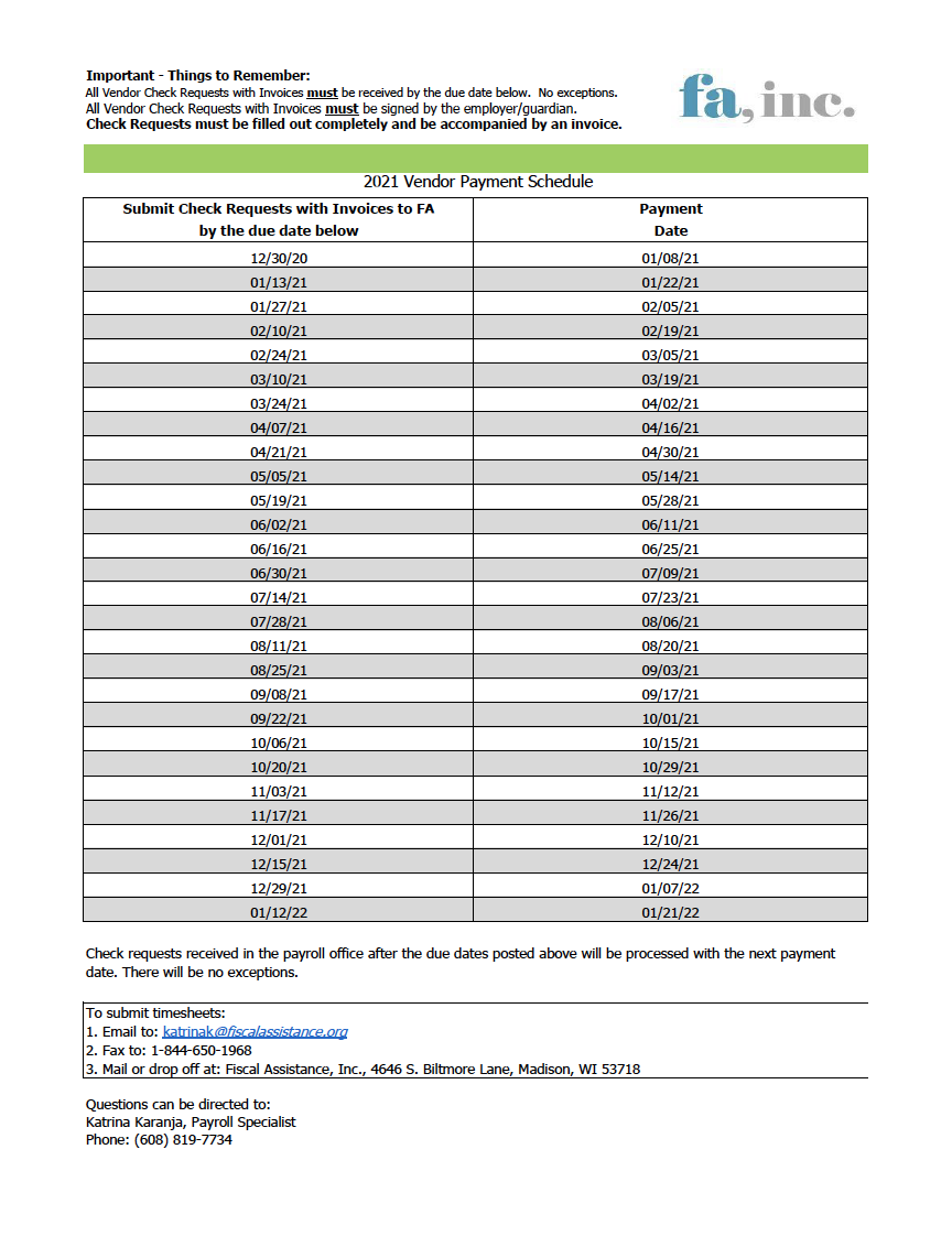 Employer Agent Forms | Fiscal Assistance